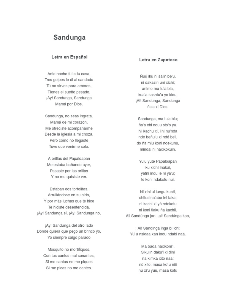 Sandunga | PDF