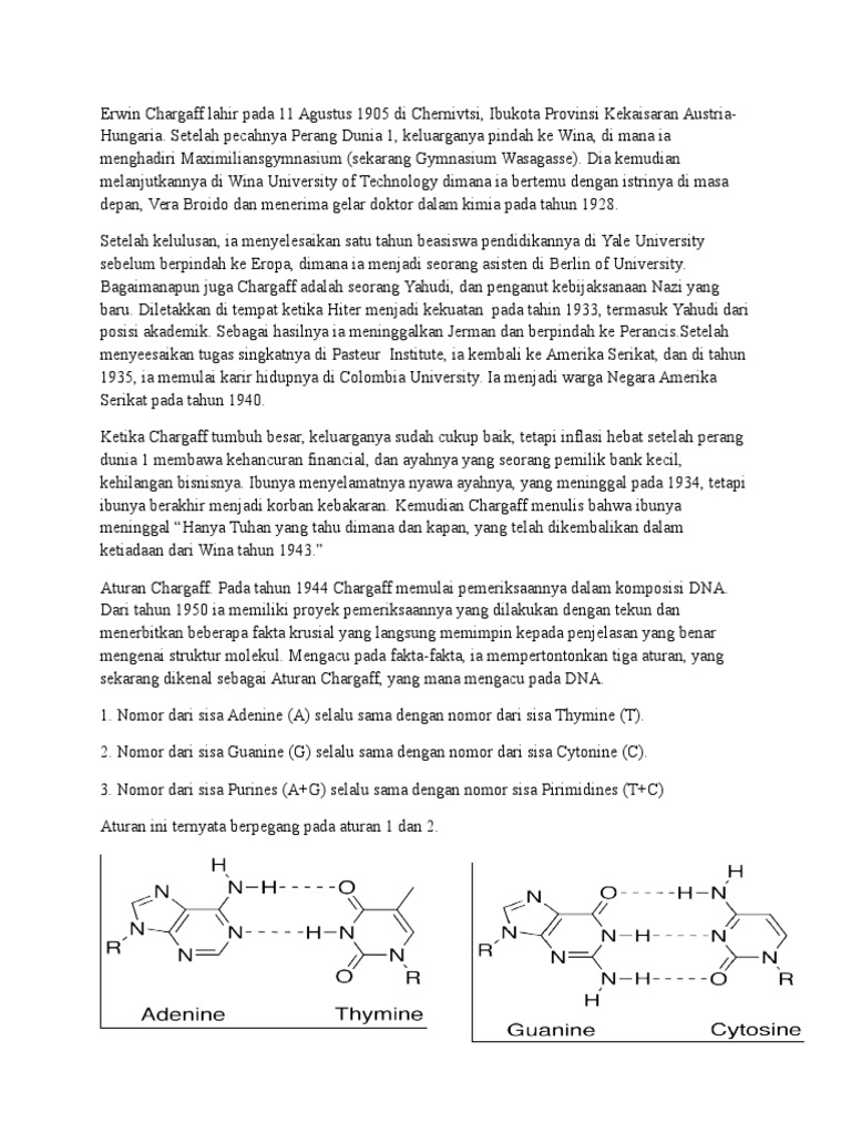 Biografi Erwin Chargaff | PDF