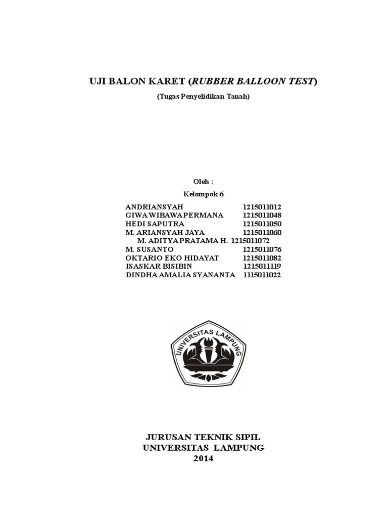 Rubber Balloon Test | PDF