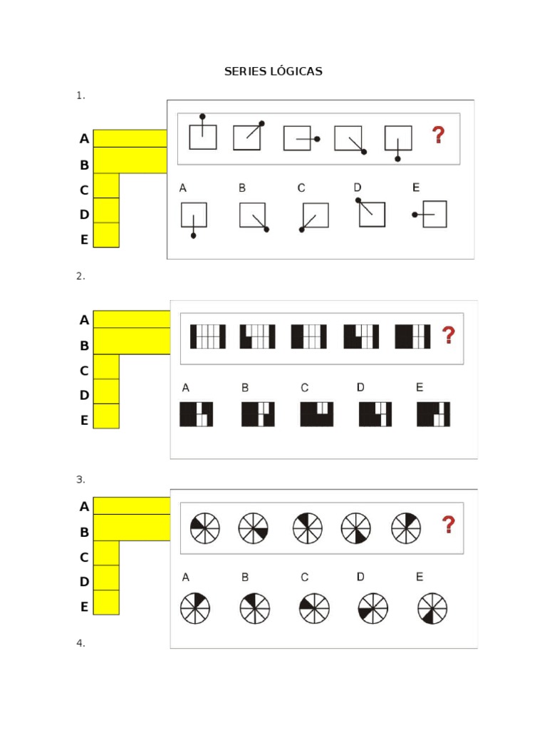 Logic Series with 20 Multiple Choice Questions | PDF