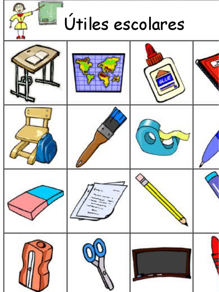 Bingo Útiles Escolares