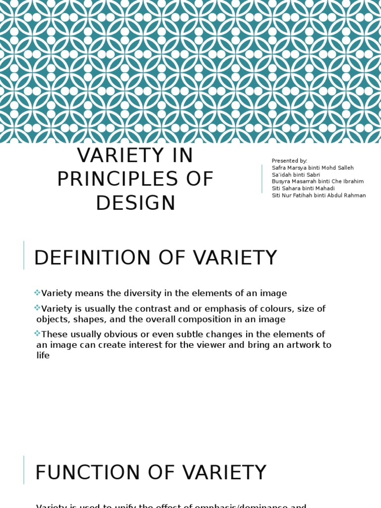 Variety in principles of graphic design updated.pptx | Composition ...