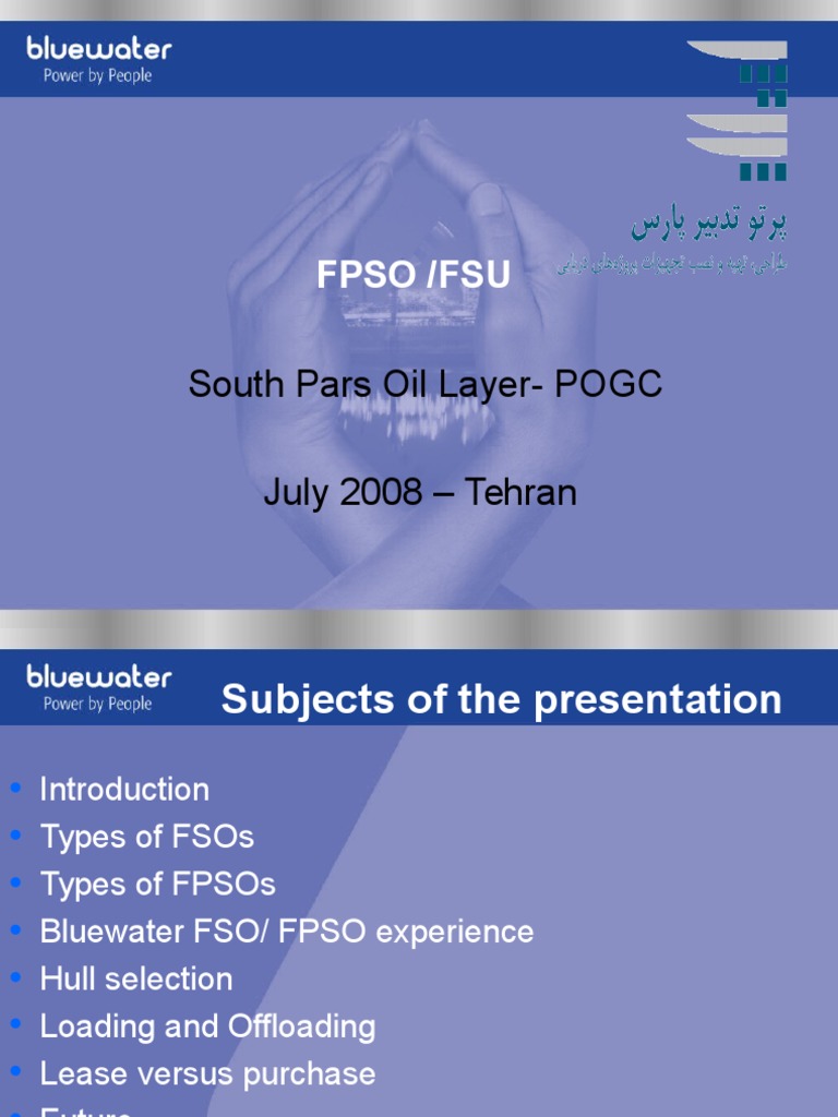 FPSO - Presentation | PDF | Petroleum Industry | Natural Gas