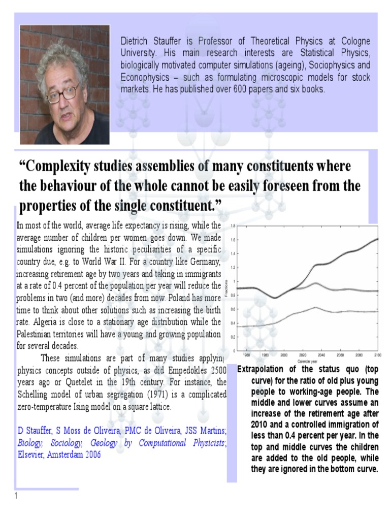 Theoretical Physics in Demographic Simulations | PDF | History