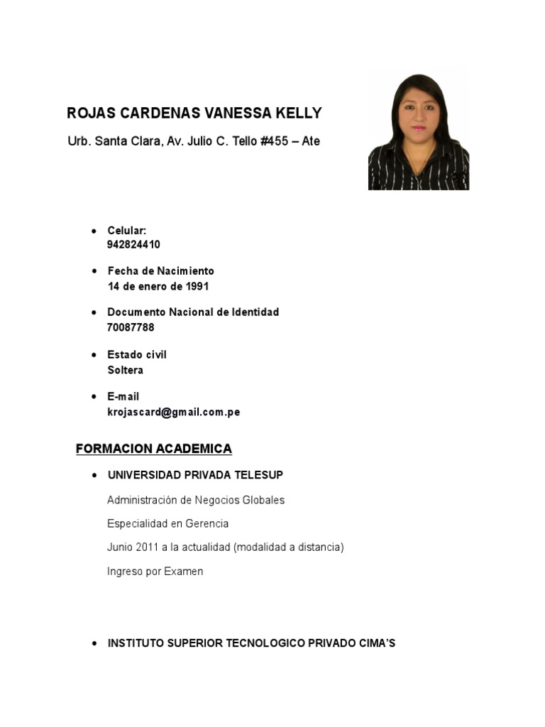 CV Vanessa | PDF
