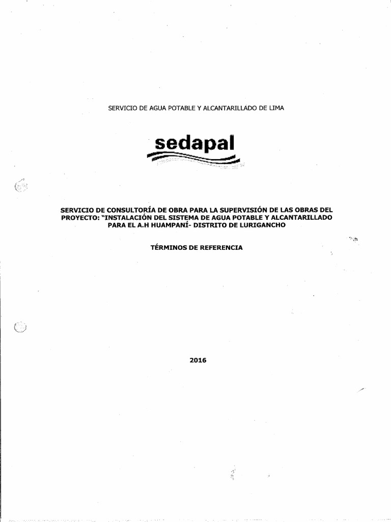 Terminos de Referencia - Supervision. Modificado PDF | PDF