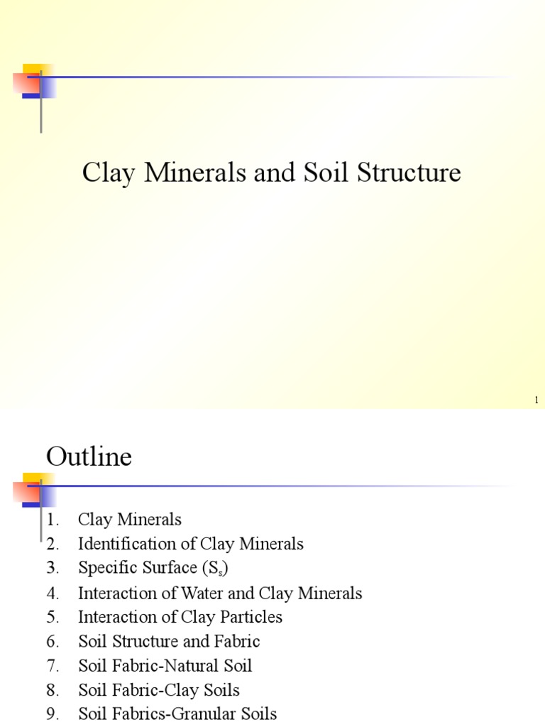 Clay Minerals and Soil Structure | PDF | Clay Minerals | Soil