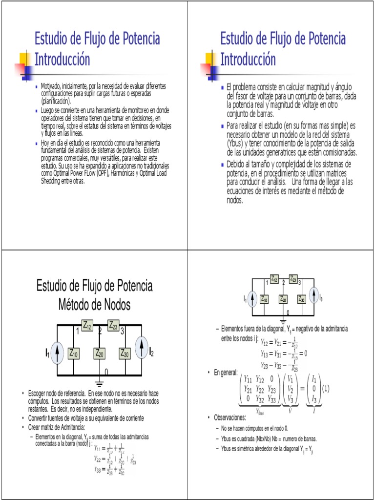 01 - Estudio de Flujo de Potencia - Intro | PDF | Energia electrica ...