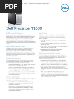 Dell Precision T3600 Workstation Specs | PDF | Intel | Solid State Drive