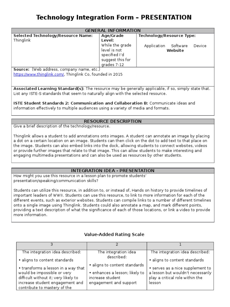 Technology Integration Template-Presentation Mongeau | PDF | Websites ...