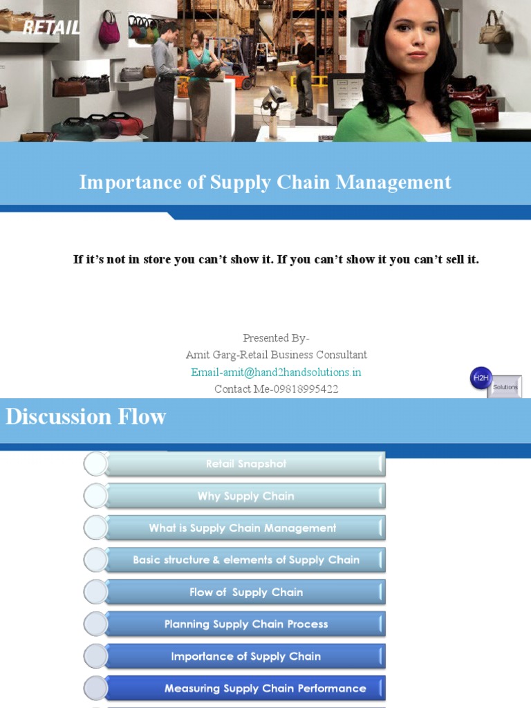 Retail Supply Chain Management Basics | PDF | Supply Chain Management ...