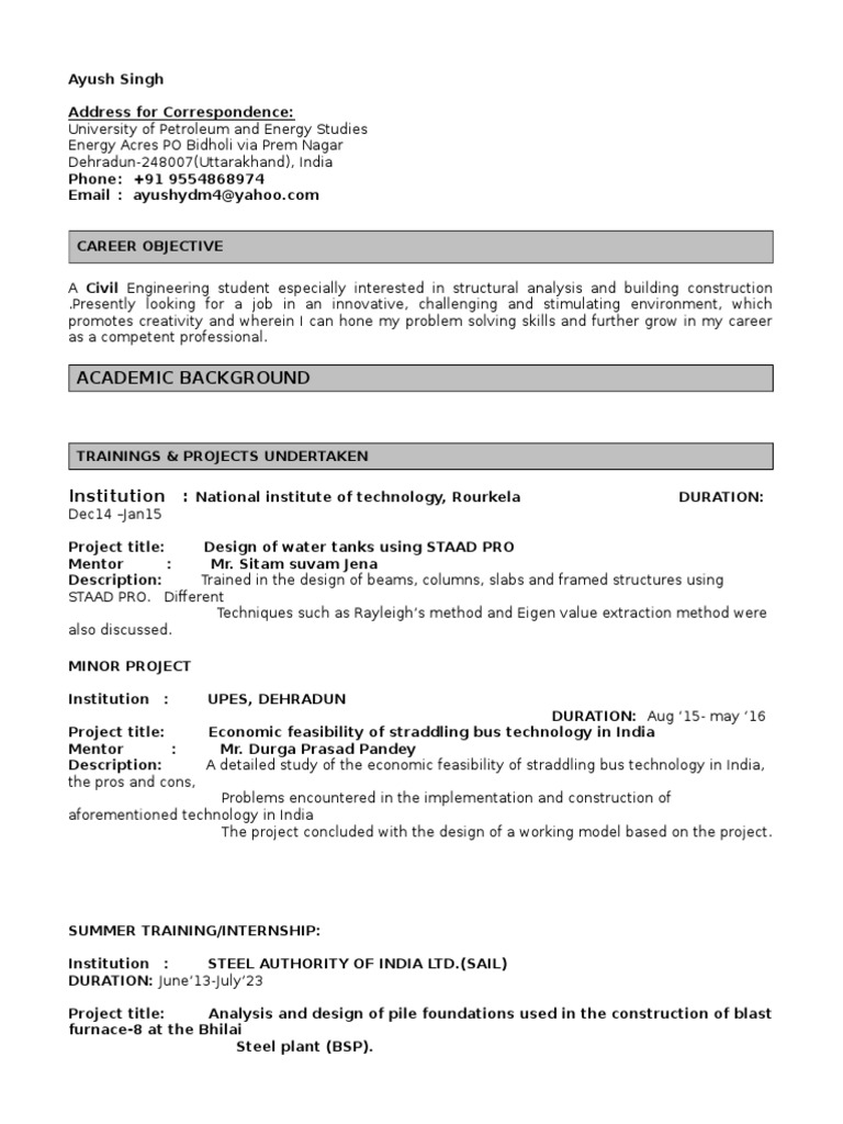 Ayush Singh Resume (UPDATED) | PDF | Operating System Families | Computing Platforms
