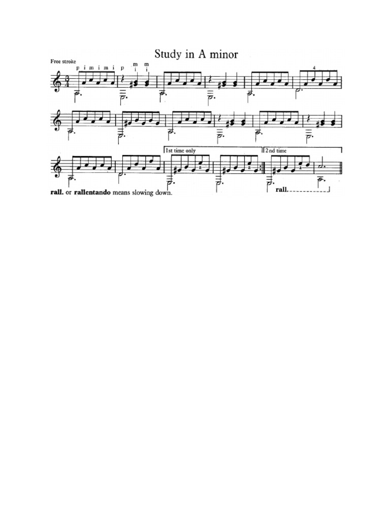 Study in A Minor | PDF