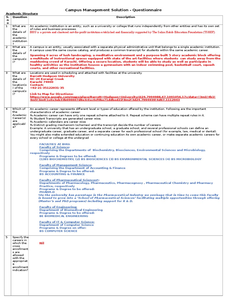 CMS Questionnaire (7 Nov) | PDF | University And College Admission | Fee