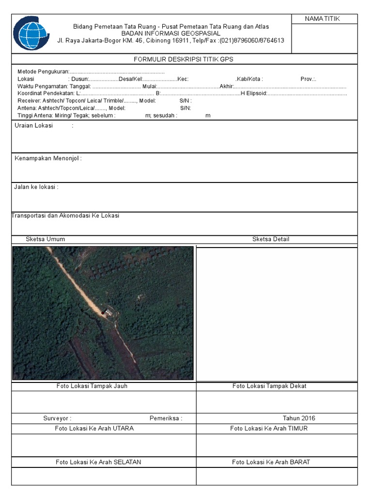 Contoh Pengukuran Survei GPS | PDF | Metode & Bahan Ajar | Sains ...