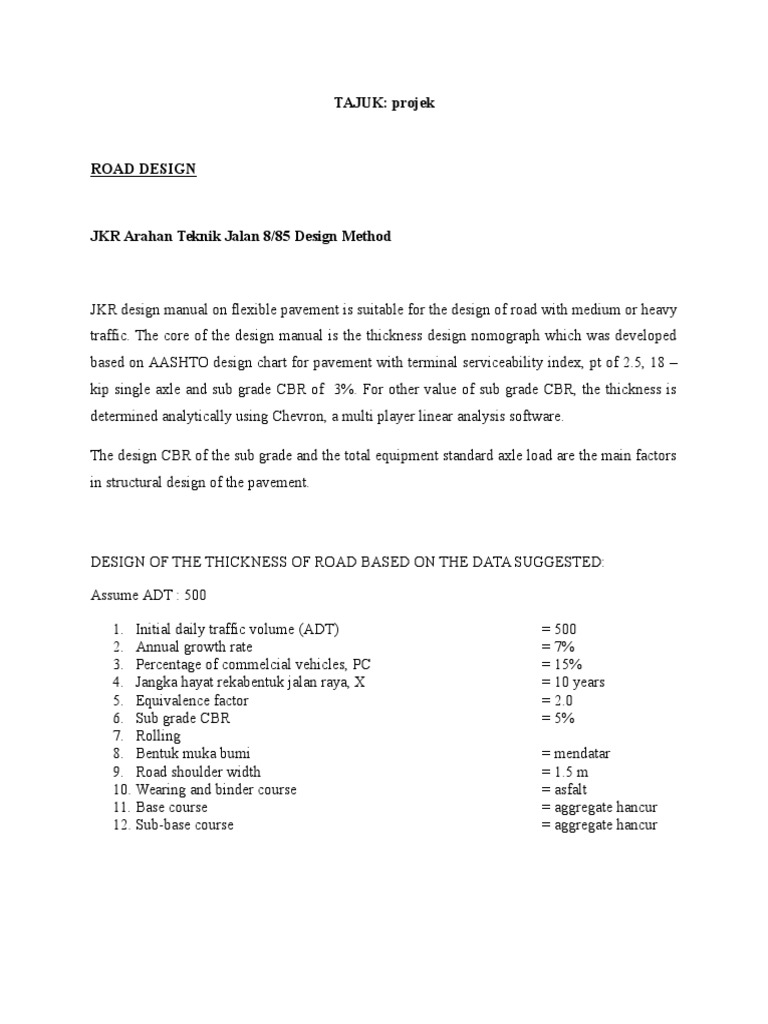 Road Design | PDF | Road | Road Surface