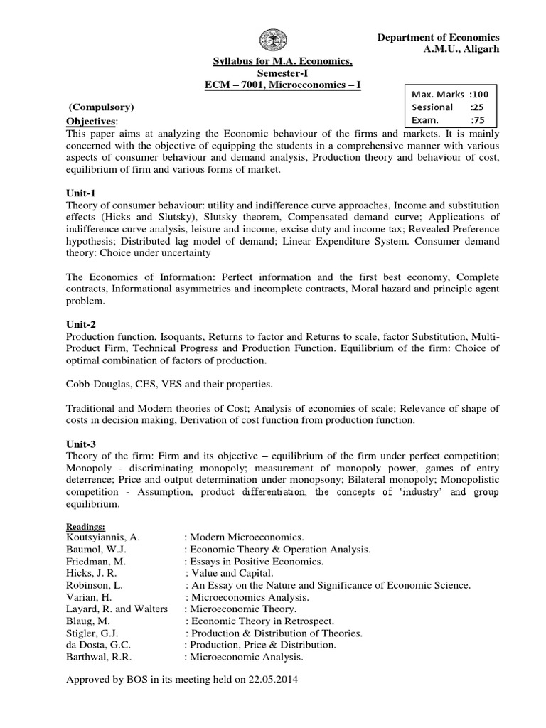 Micro Economics | PDF | Macroeconomics | Economics