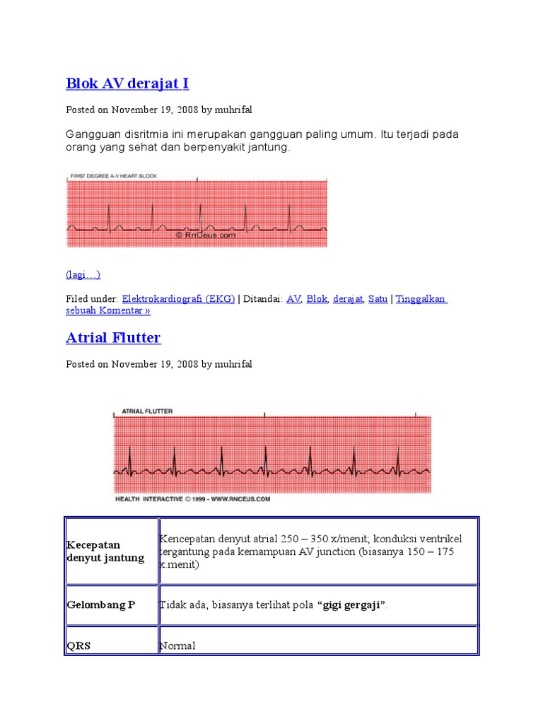 Askep Av Blok Derajat | PDF
