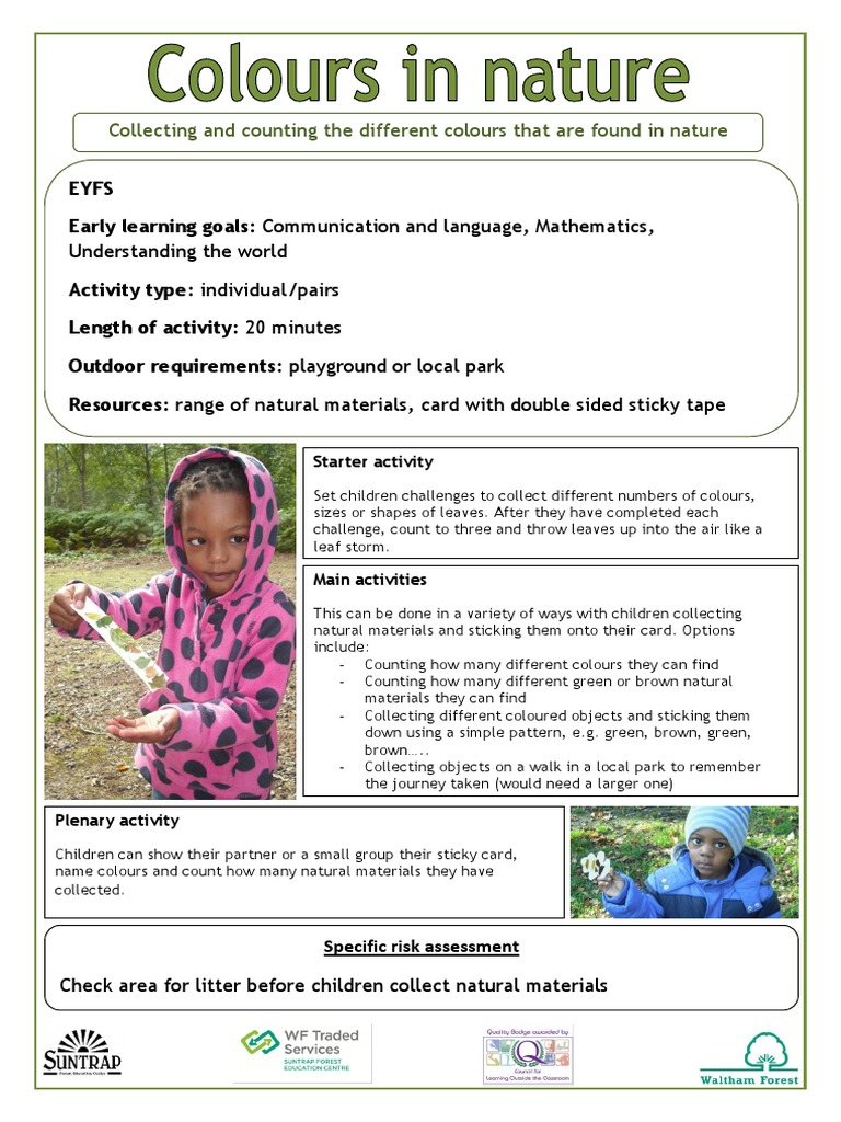 Counting Colors in Nature: An Activity to Develop Early Math and ...