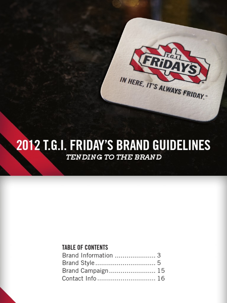 Fridays Brand Guide | PDF | Brand | Writing