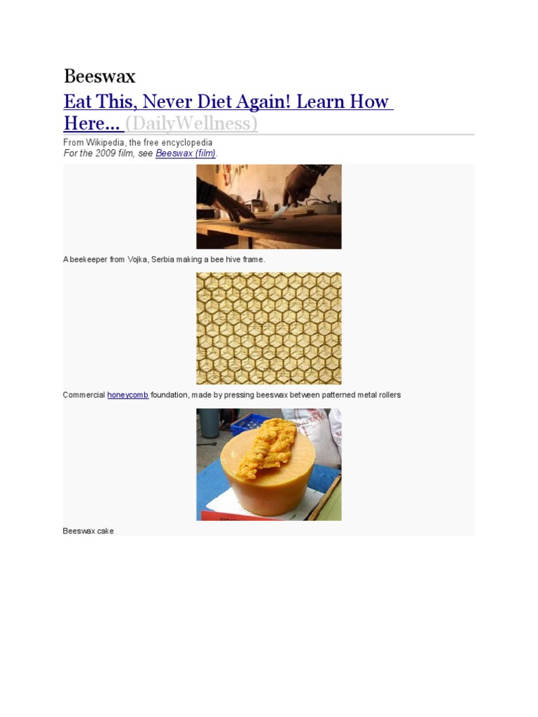 Wax Type & Its Imps | PDF | Candle | Chemistry