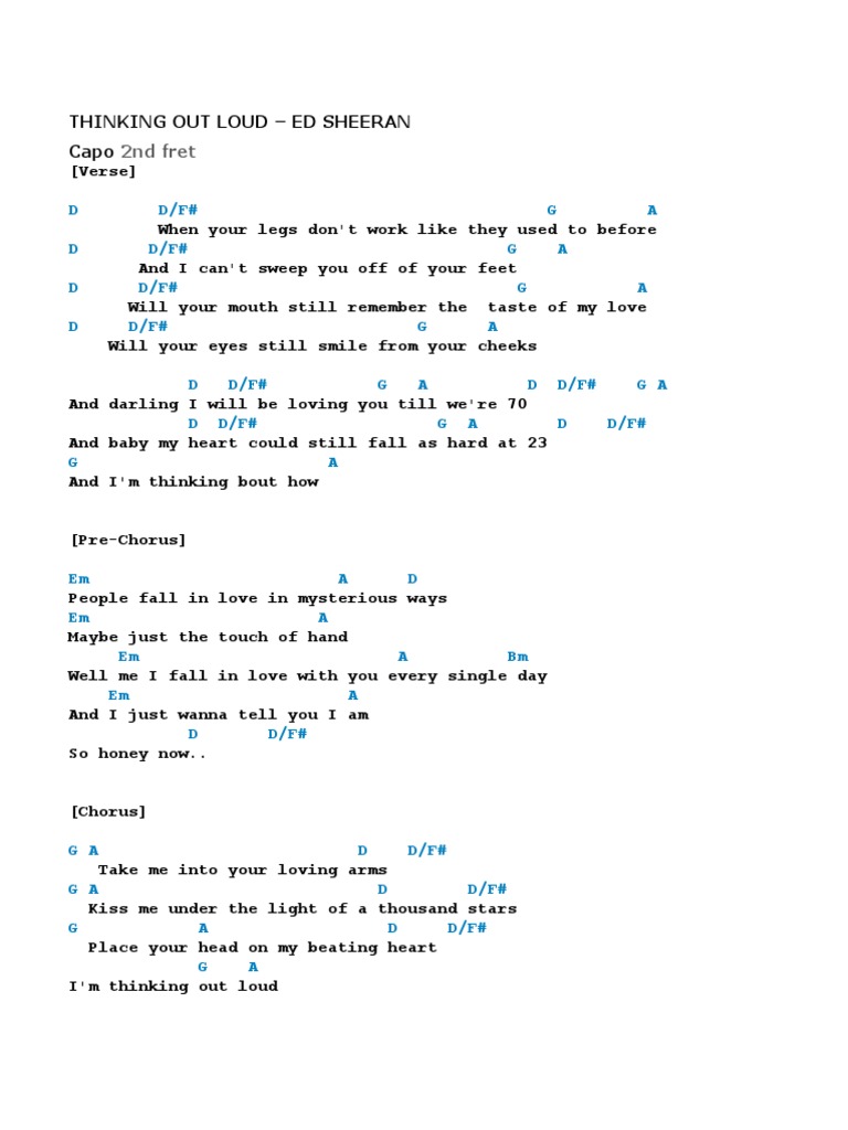 Thinking Out Loud | PDF