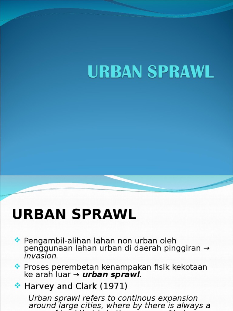 Urban Sprawl | PDF