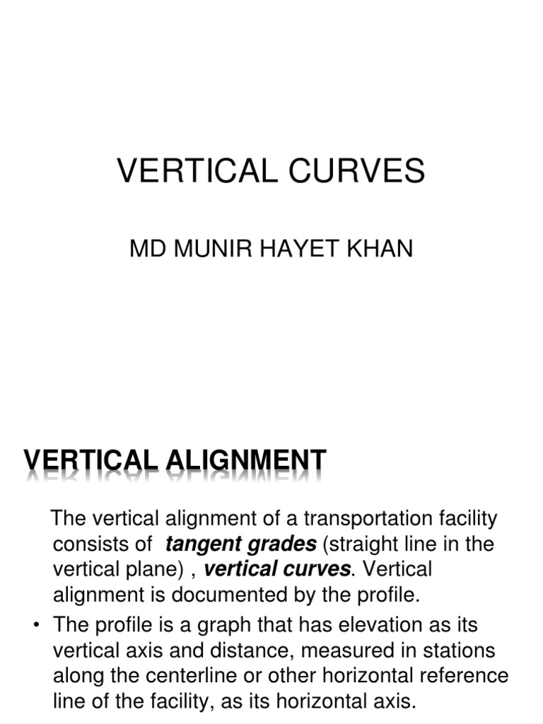 Understanding Vertical Curves in Transportation | PDF | Tangent | Slope