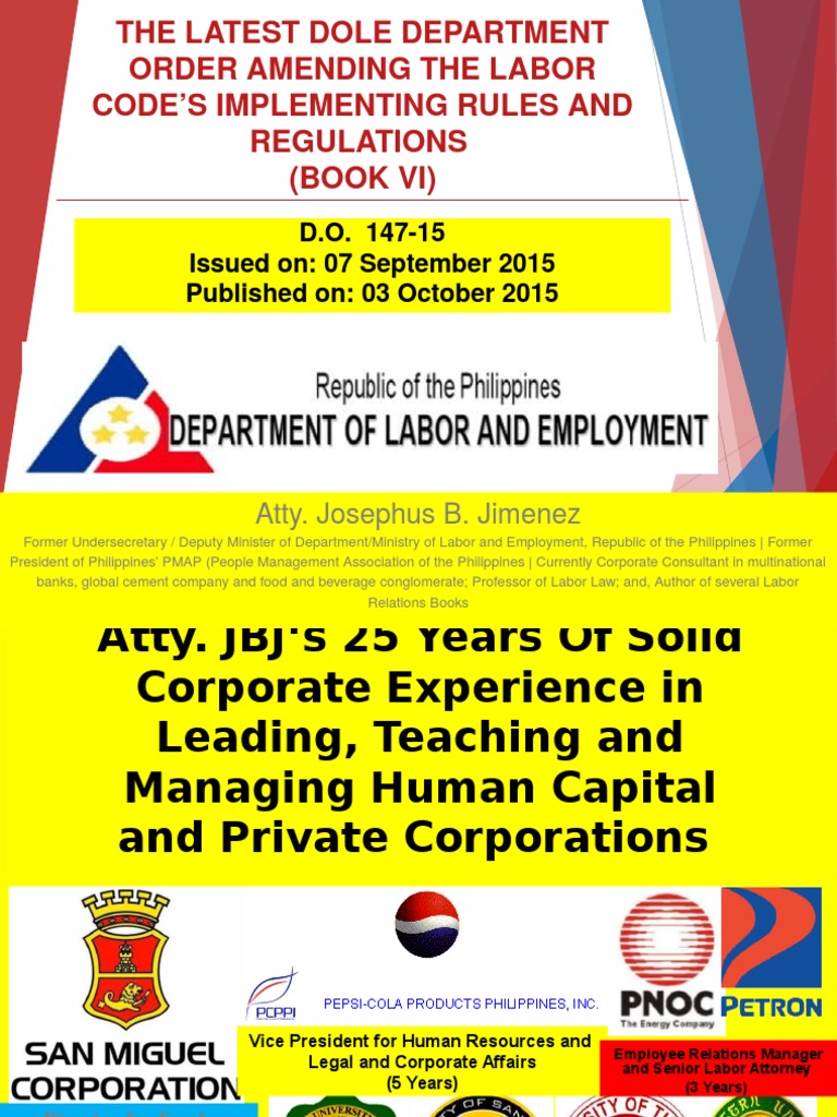 DO 147-15 Law | PDF | Layoff | Employment
