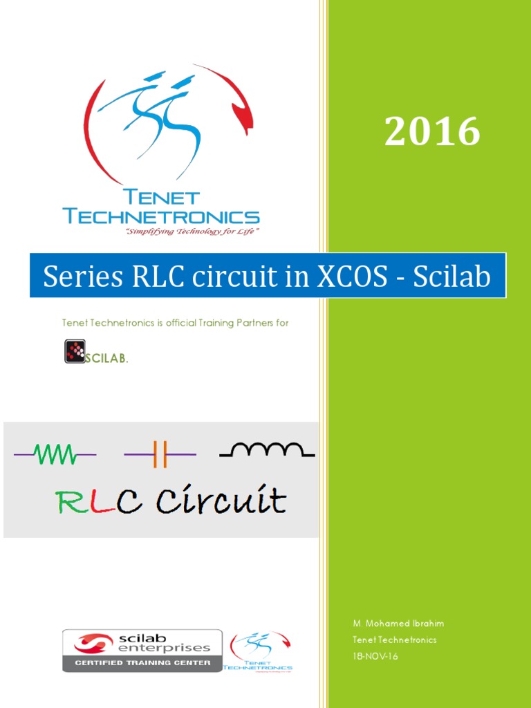 Series RLC Circuit in XCOS - Scilab | PDF | Series And Parallel ...
