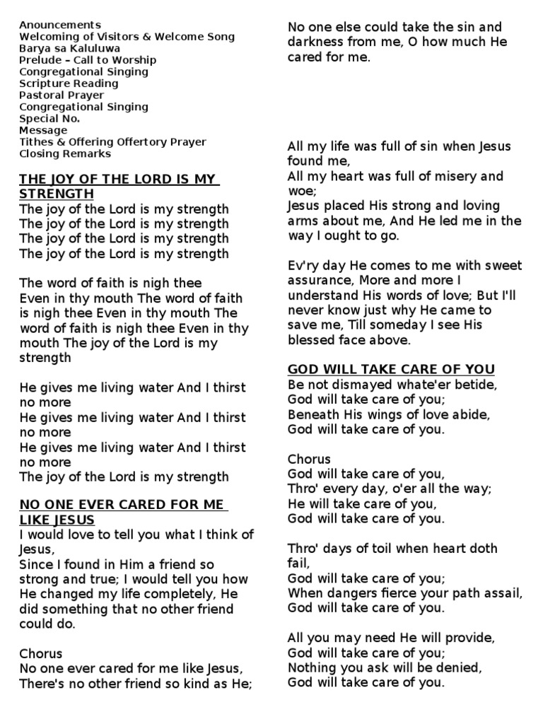 Worship Nov. 20 2016 | PDF