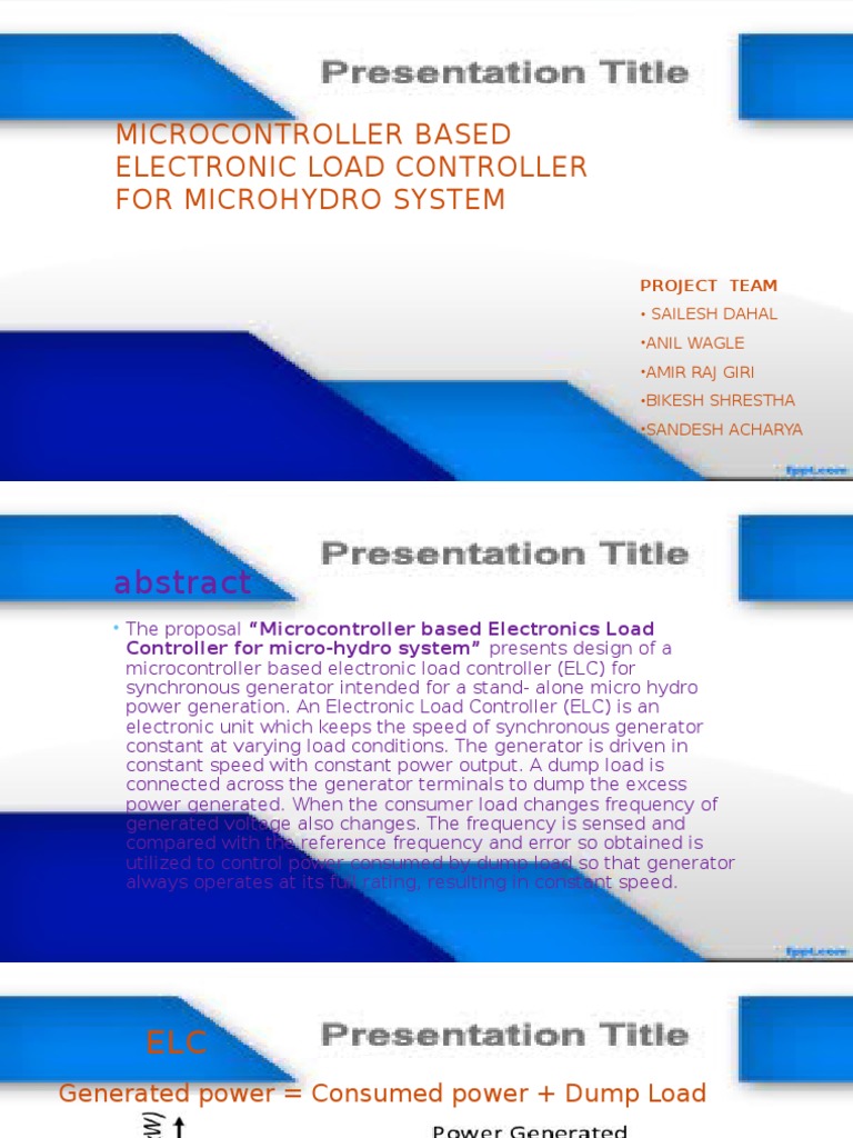 Microcontroller Based Electronic Load Controller For Microhydro System | PDF | Rectifier ...