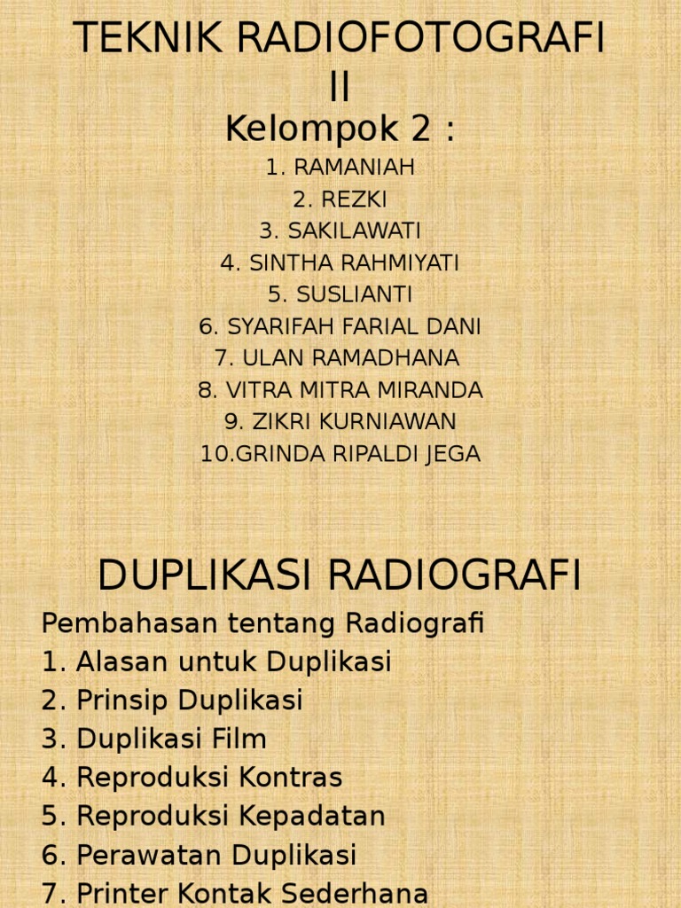 Teknik Radiografi | PDF