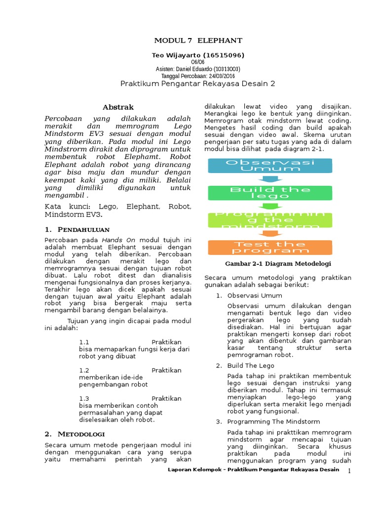 Modul 7 Elephant - Lego Mindstorm EV3 | PDF