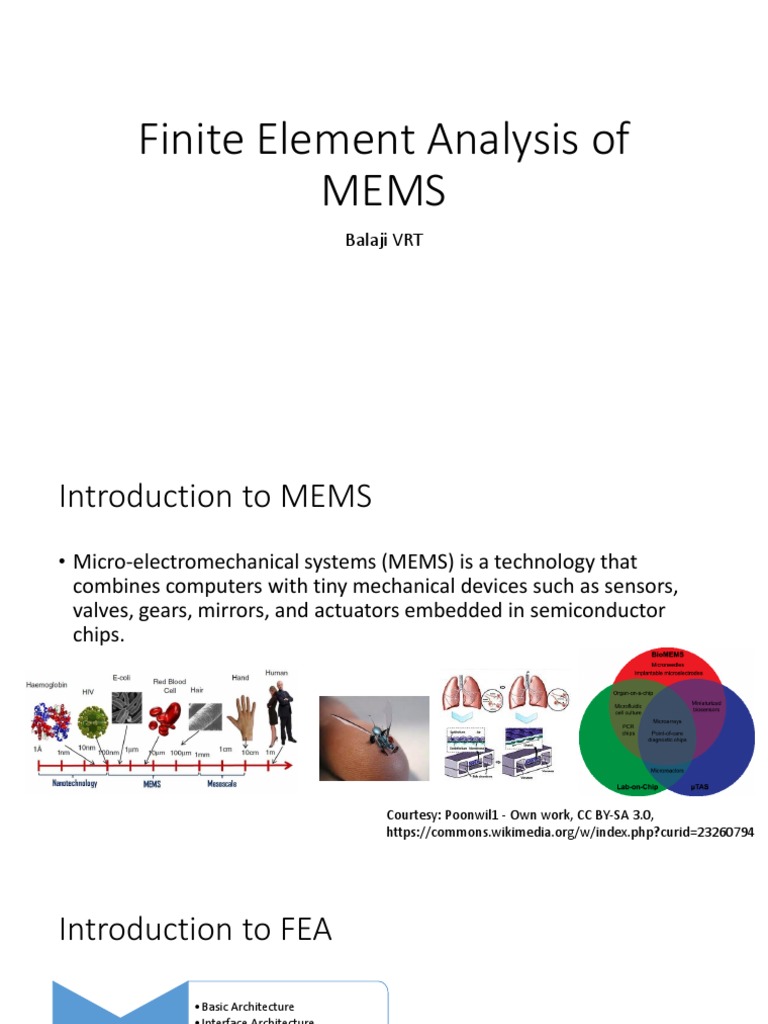 Finite Element Analysis of MEMS | PDF