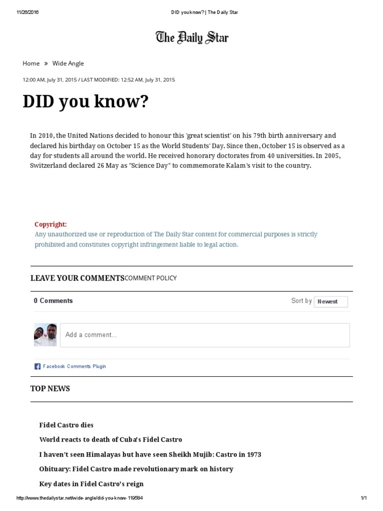 DID You Know?: Home Wide Angle | PDF