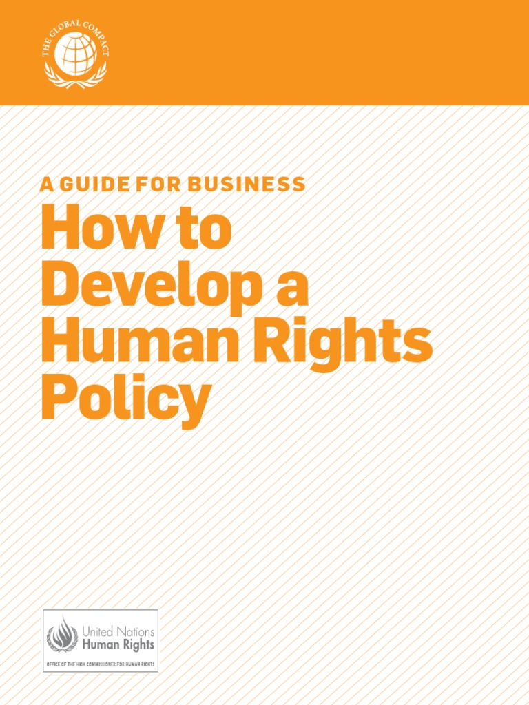 A Guide For Business - How To Develop A Human Rights Policy | PDF ...