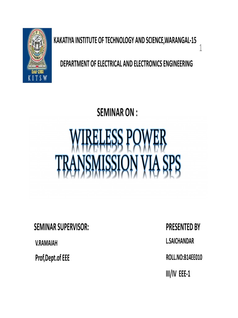 Wireless Power Transmission Via Sps Wireless Power Transmission Via Sps ...