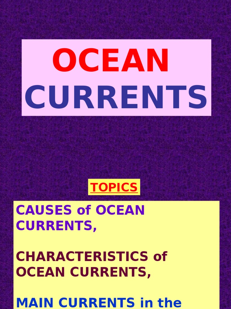 Ocean Currents | PDF | Atlantic Ocean | Pacific Ocean
