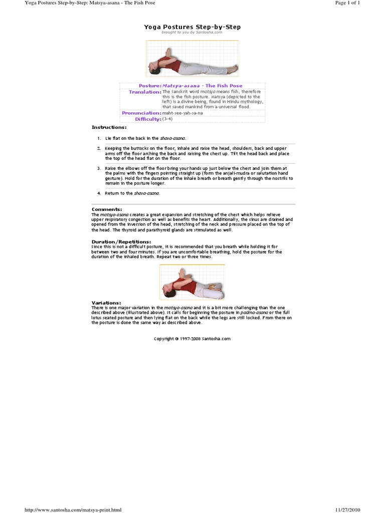 Fish Face Pose - Sinus | PDF | Wellness