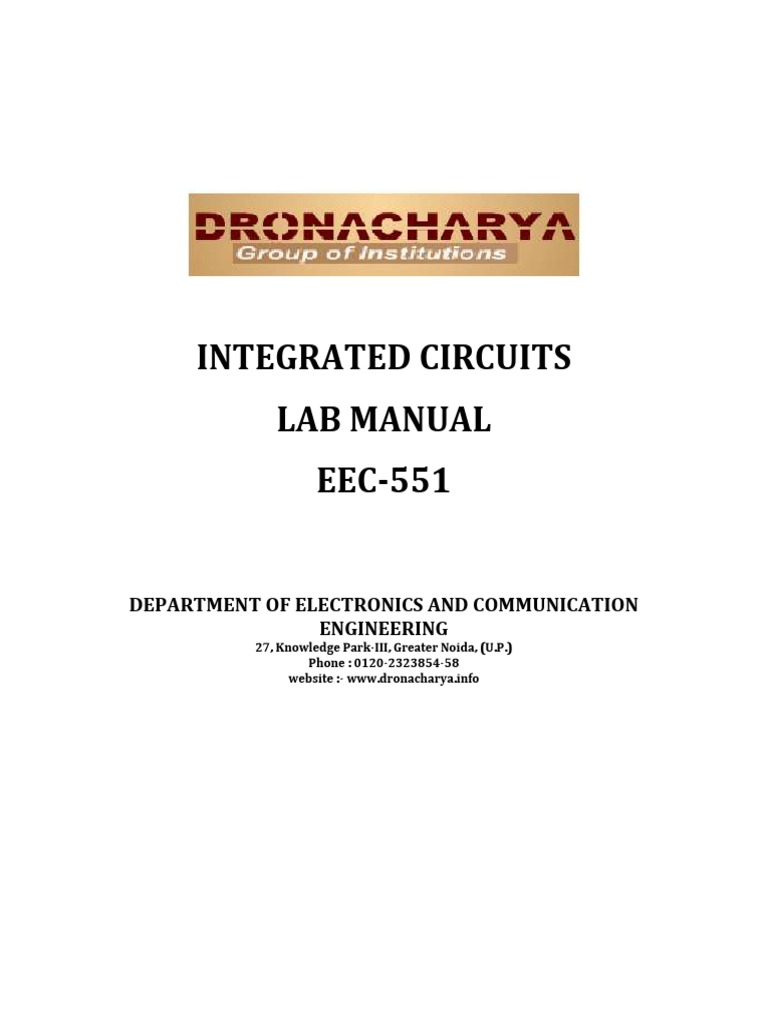 IC Lab Manual 2 PDF | PDF