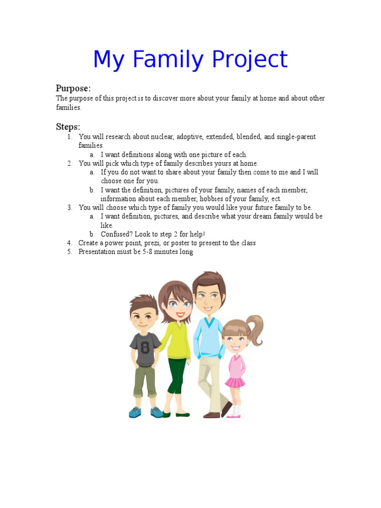 My Family Project | PDF