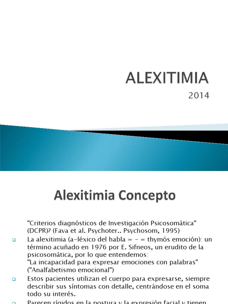 ALEXITIMIA