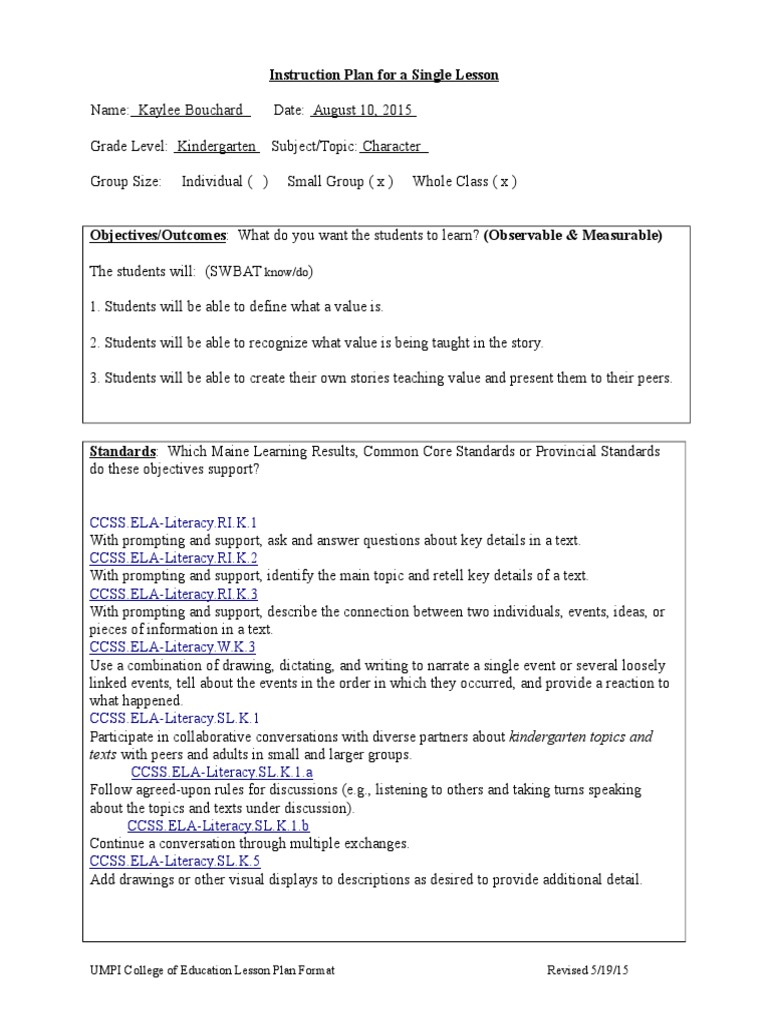 the lion and the mouse | Lesson Plan | Educational Psychology