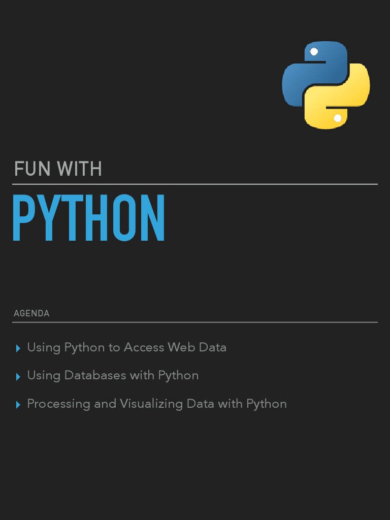 Fun With Python | PDF | Hypertext Transfer Protocol | Json