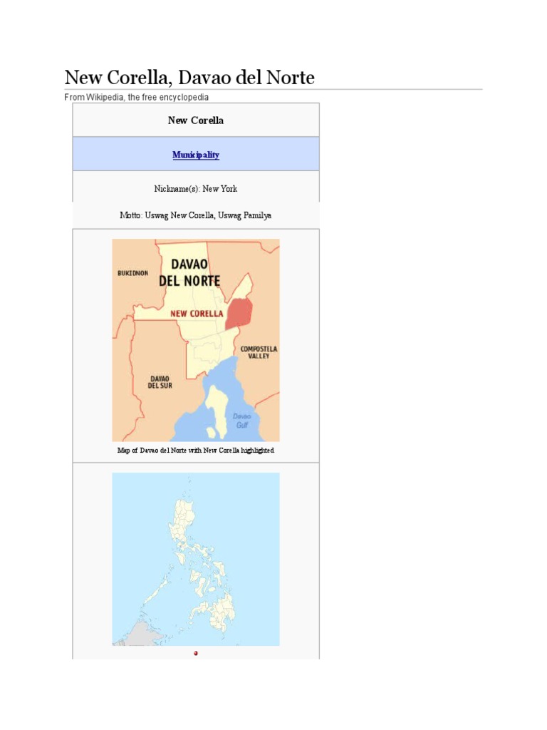New Corella Davao Del Norte | PDF