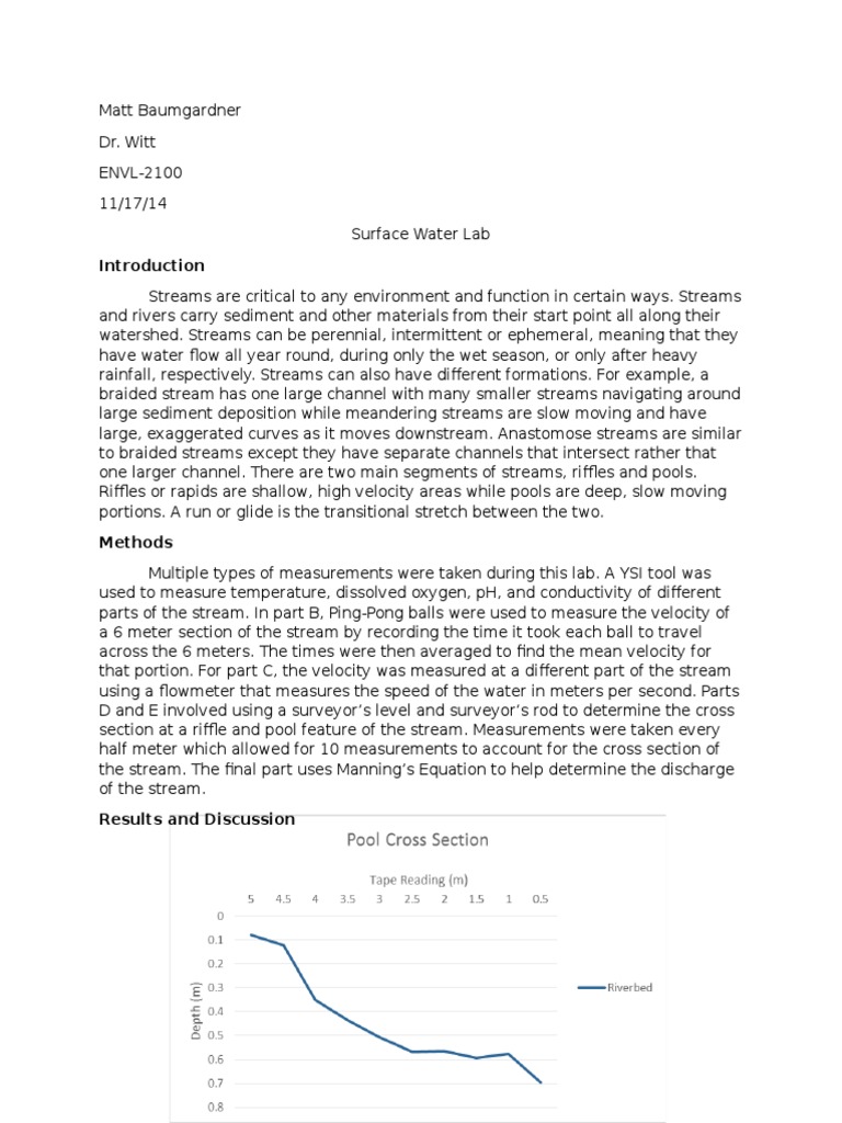 Stream Morphology | PDF | Stream | Flow Measurement