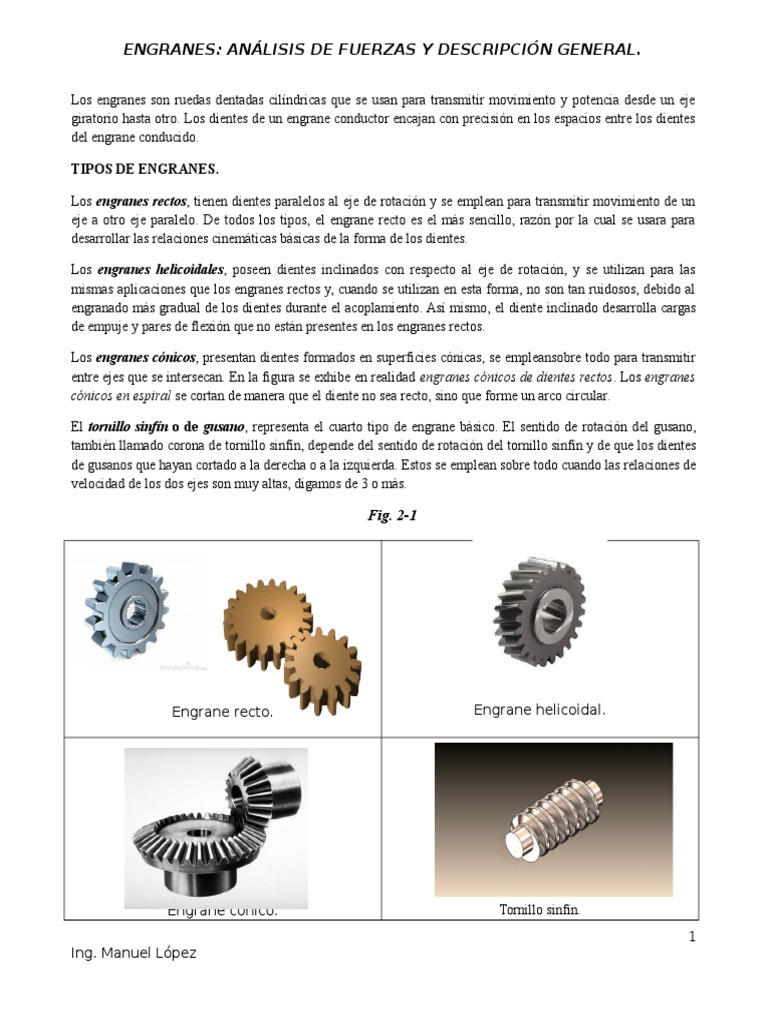 Diseño de Engranes | Engranaje | Maquinas