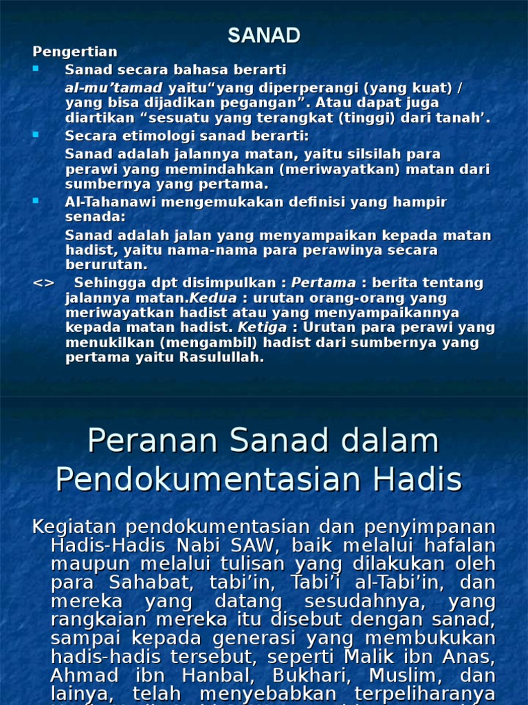 Matan Dan Sanad | PDF