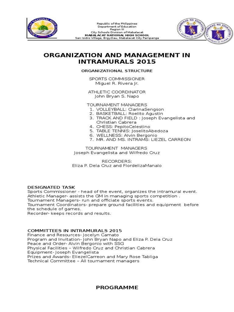 Intramural Program | Recreation | Leisure